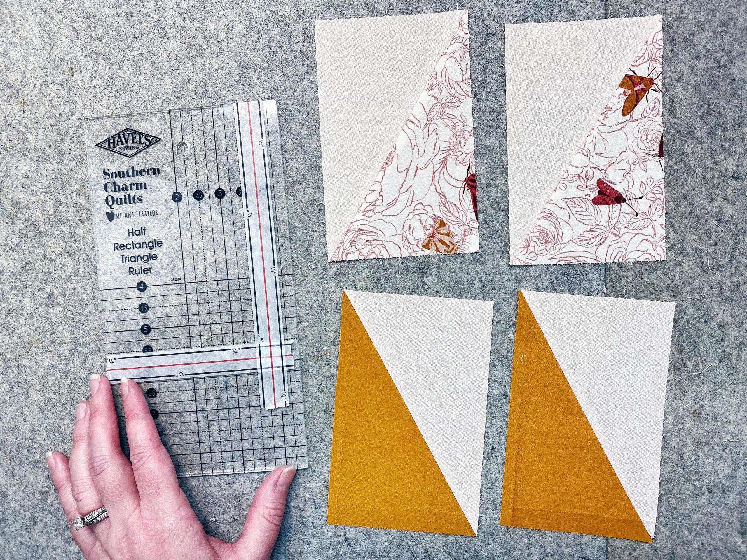 Half Rectangle Triangles - Explained - Video Tutorial - Southern Charm ...