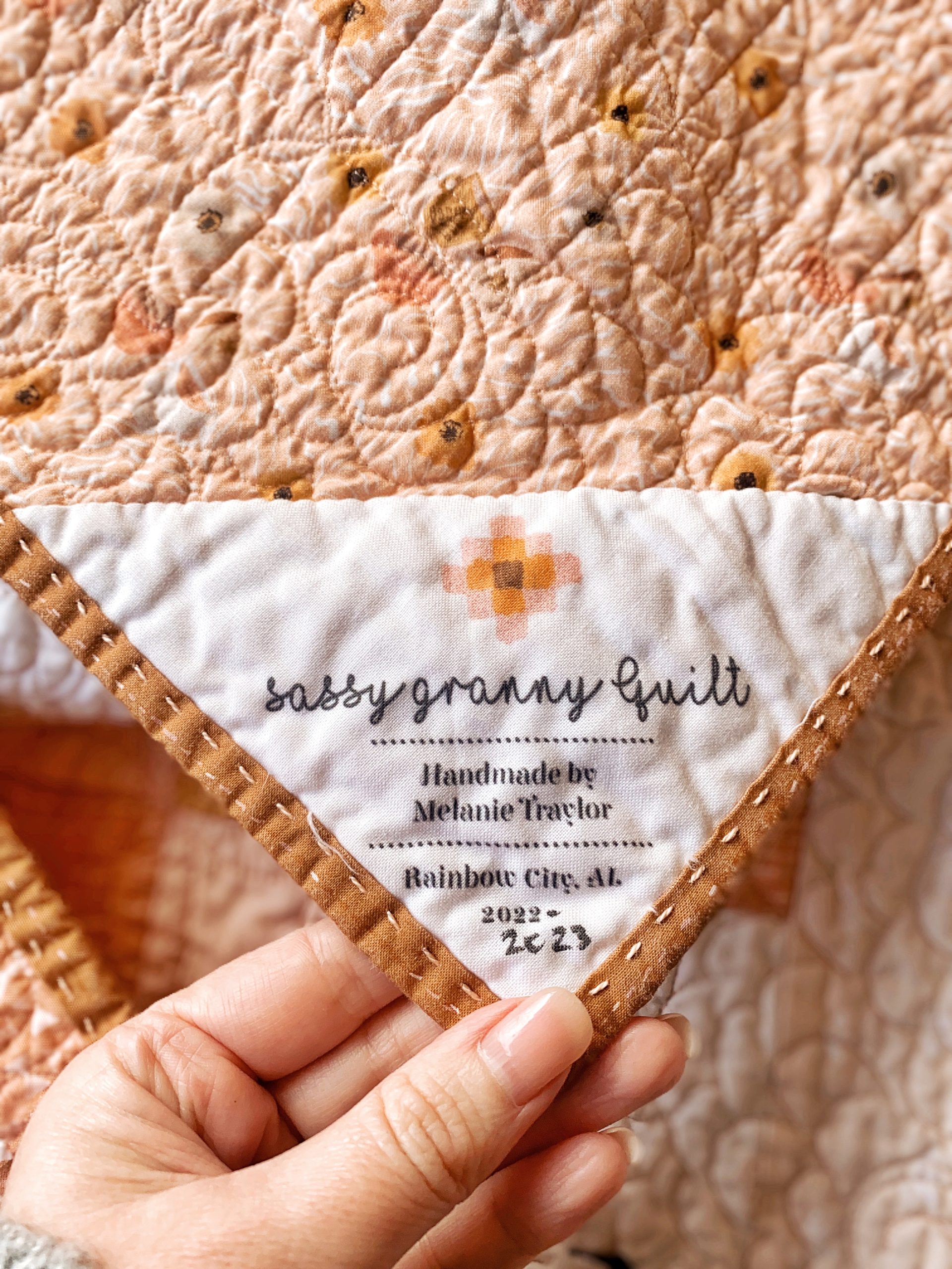 Quilt Reveal - Sassy Granny Quilt #3 - Mostly Cinnamon Tea and ...