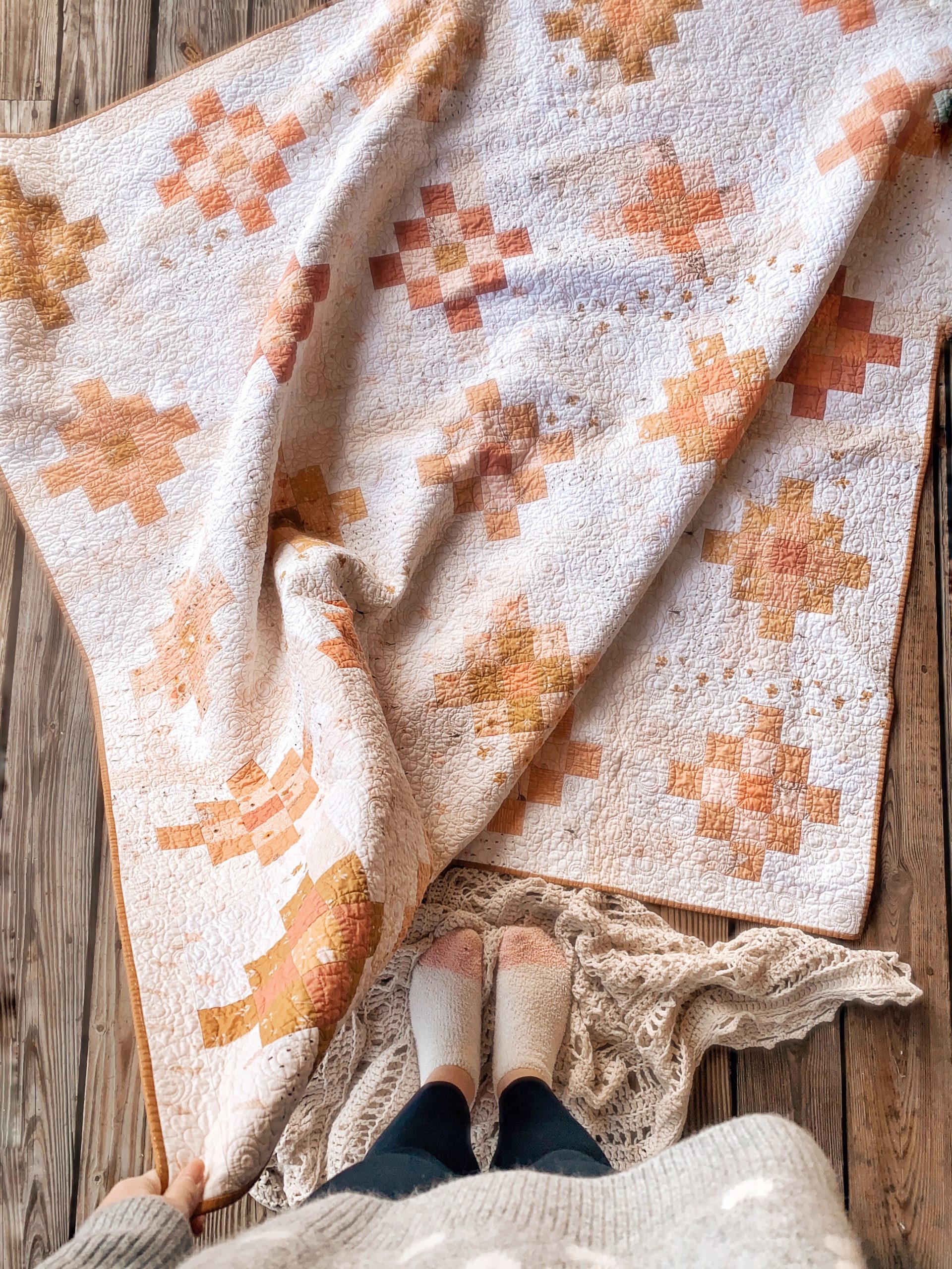 Quilt Reveal - Sassy Granny Quilt #3 - Mostly Cinnamon Tea and ...