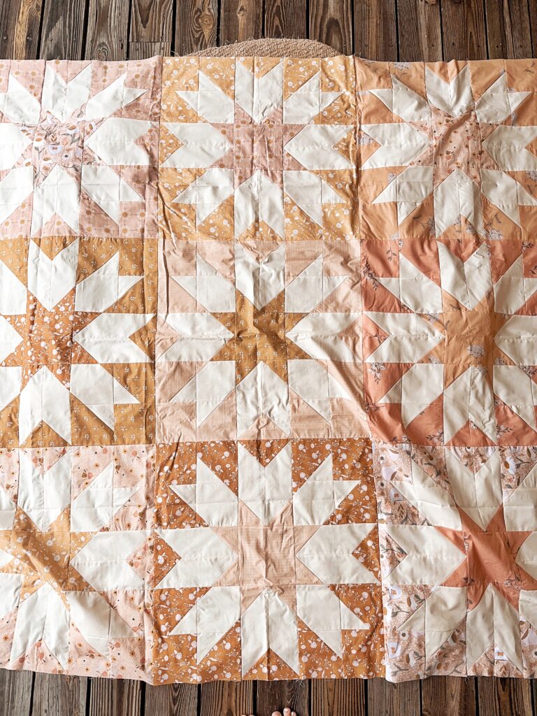 Quilt in Progress - Fernweh Quilt #3 in Cinnamon Tea fabrics - Southern ...