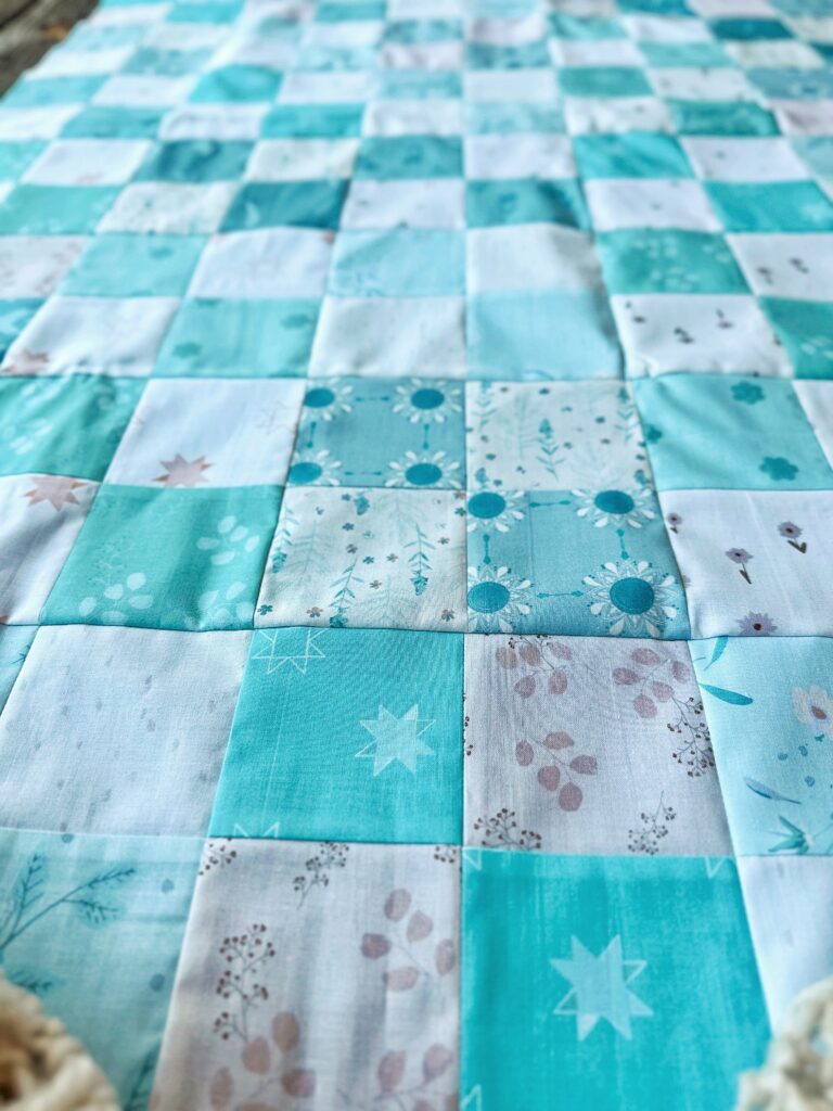 Quilt in Progress - Checkie Quilt #2 in Peace Lily fabrics - Southern ...