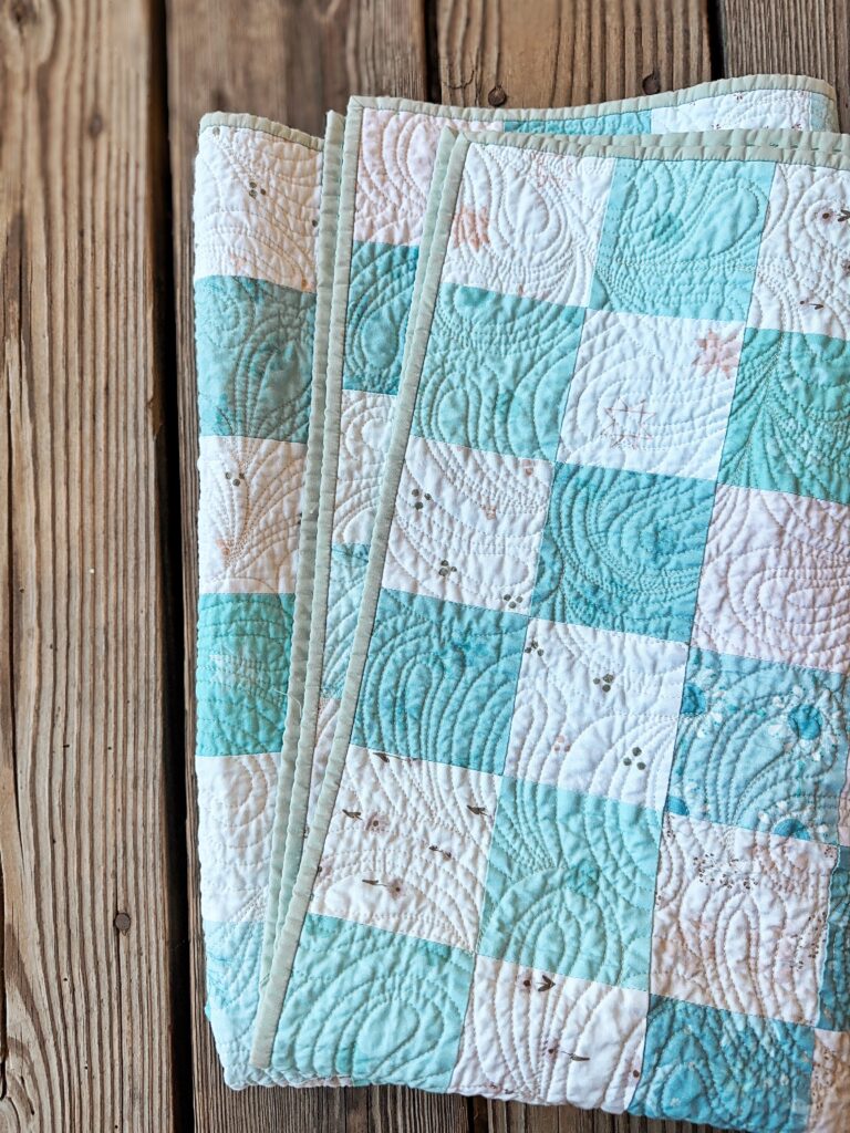 Quilt Reveal - Checkie Quilt #2 in Peace Lily Fabrics - Southern Charm ...
