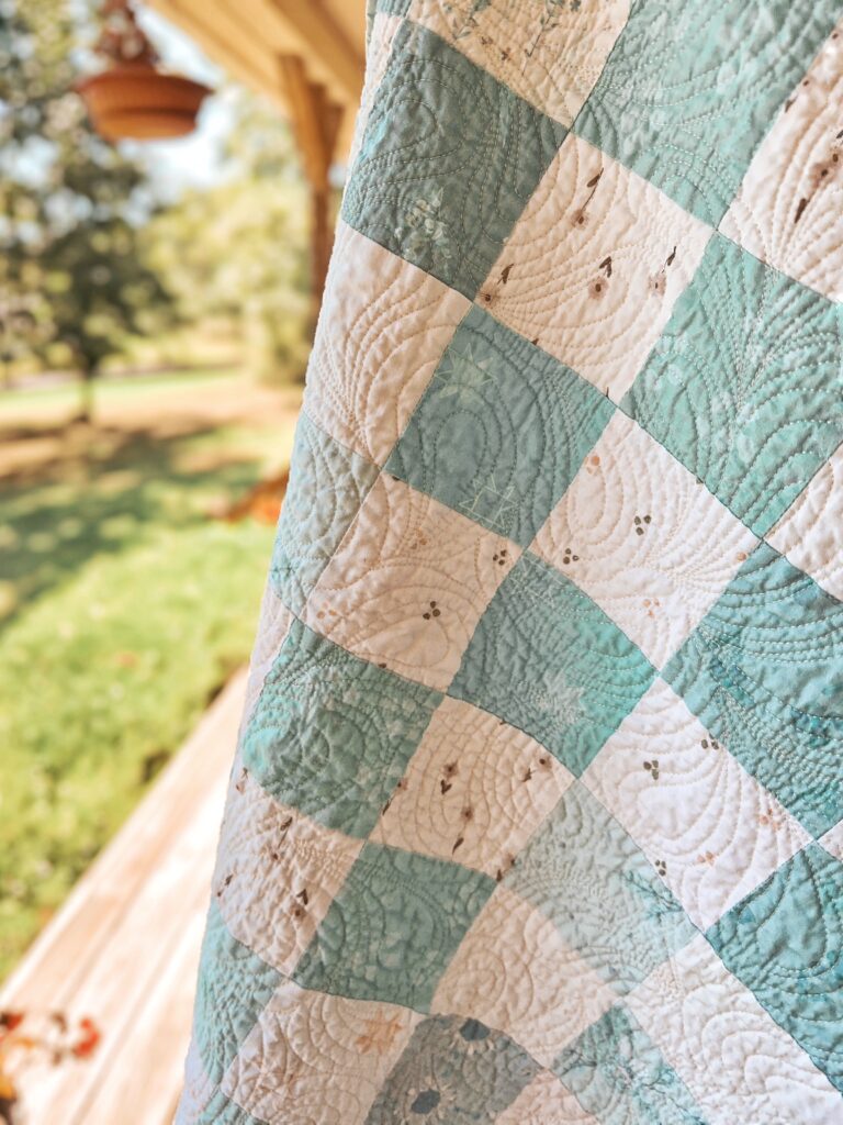 Quilt Reveal - Checkie Quilt #2 in Peace Lily Fabrics - Southern Charm ...