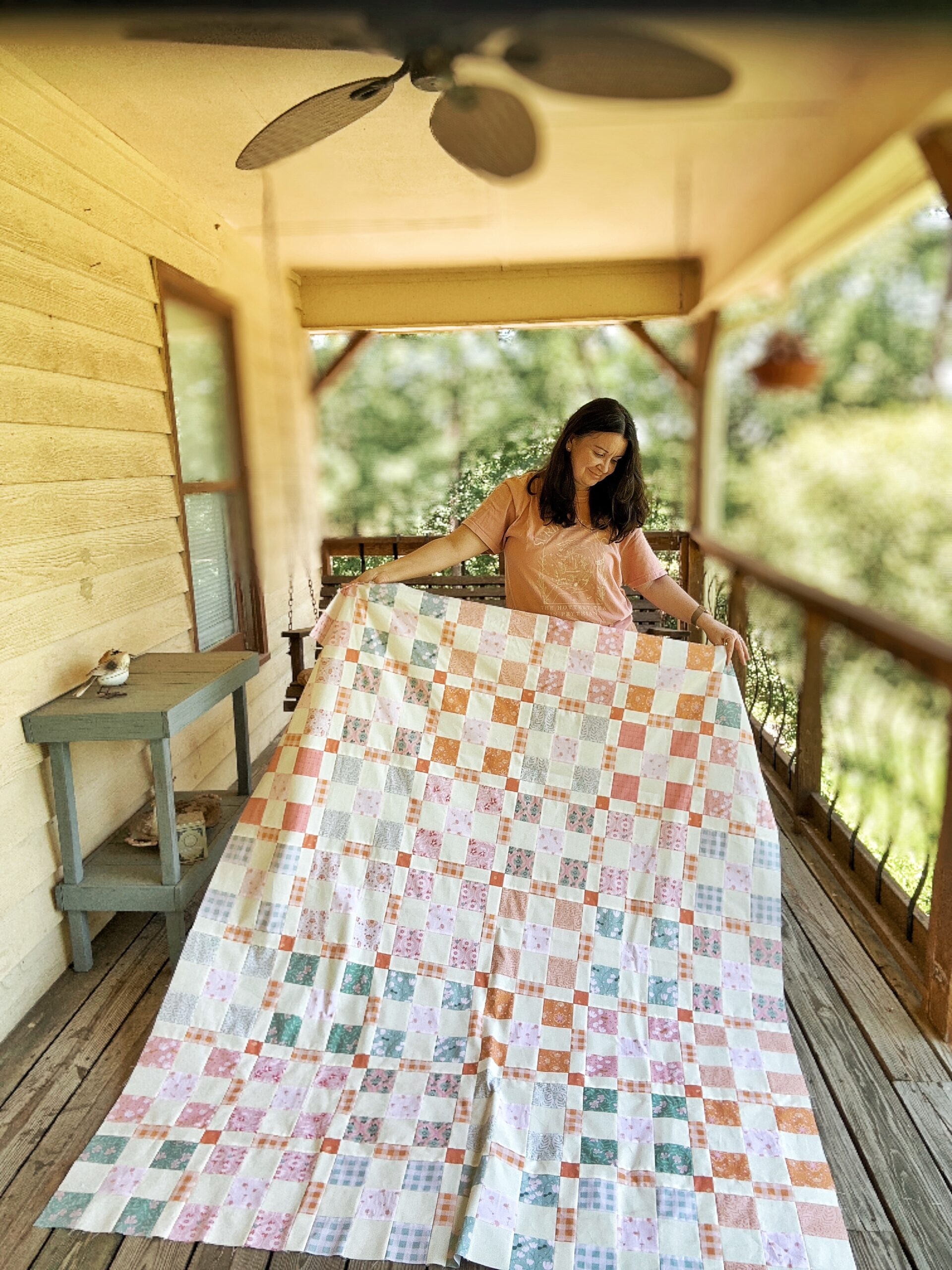 Pinwheel Poppers Free Quilt Pattern for Beginners